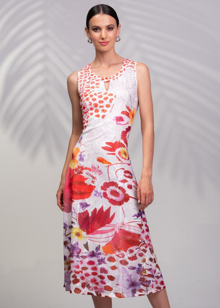 Alison Sheri Sleeveless Floral Midi Dress – Petunias of Naples